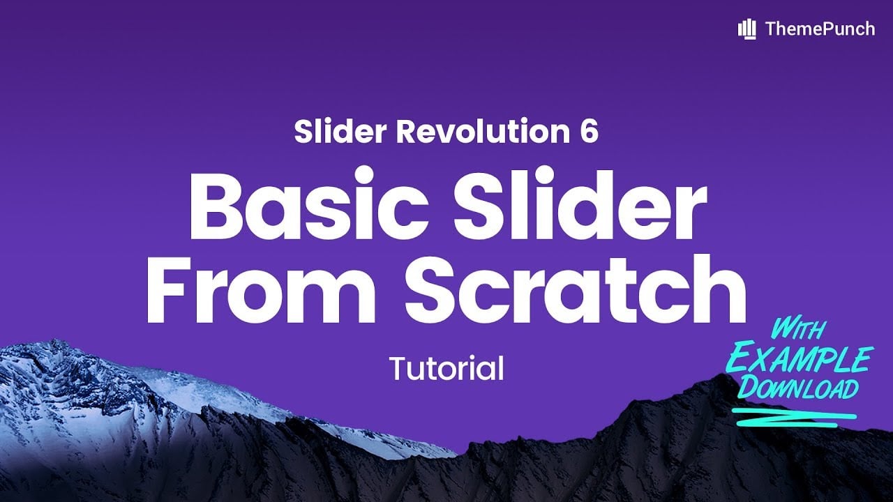 Basic Slider Tutorial Slider Revolution