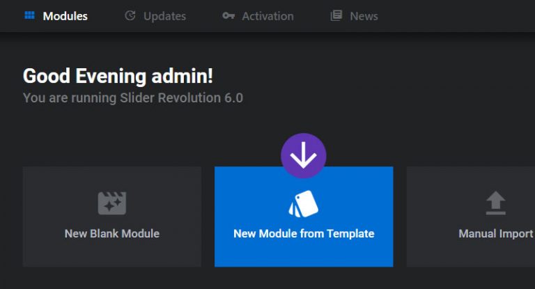 Template Library - Slider Revolution
