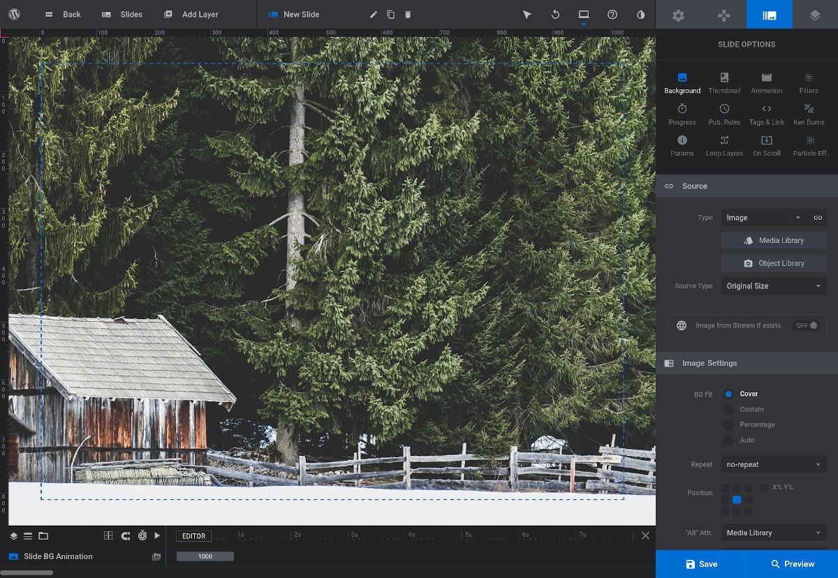 Slider Revolution Definition: Background