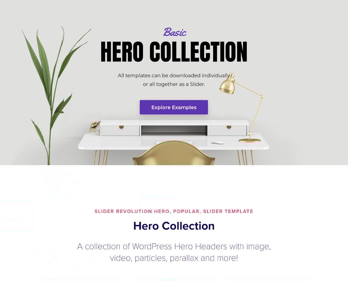 Slider Revolution Definition: Hero