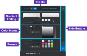 Slider Revolution Manual - The Tools of the Color Selection Dialogue
