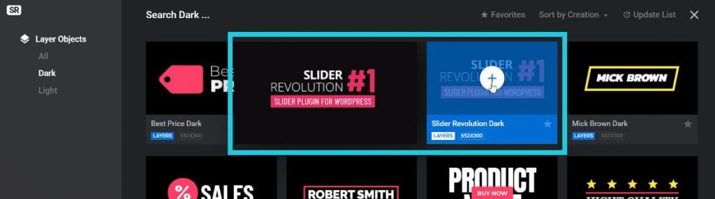 Slider Revolution Manual - Importing Layers from the Library and Other ...
