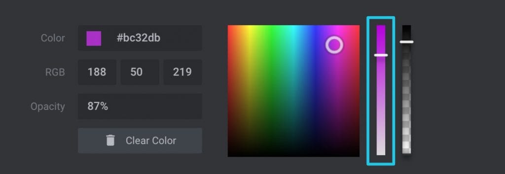 Slider Revolution Manual - The Tools of the Color Selection Dialogue