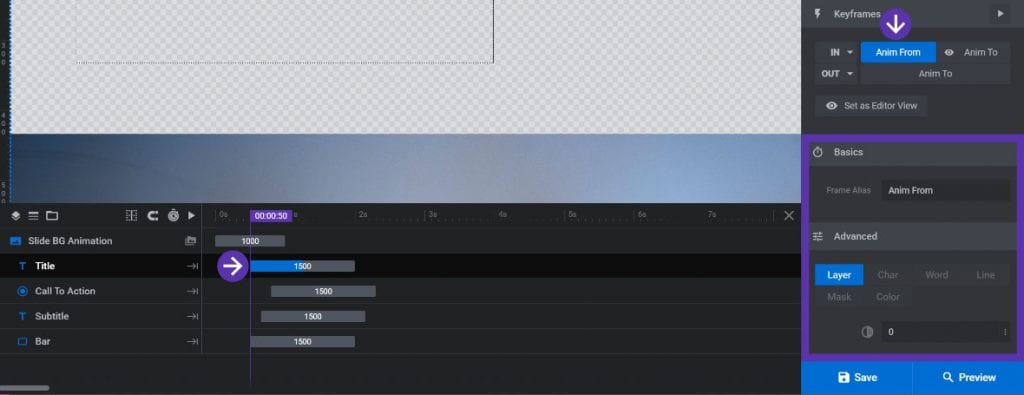 Slider Revolution Manual - The Two Default Animations: "IN" and "OUT"