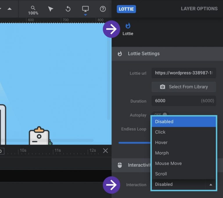 Slider Revolution Manual - How to Make Interactive Lottie Animations