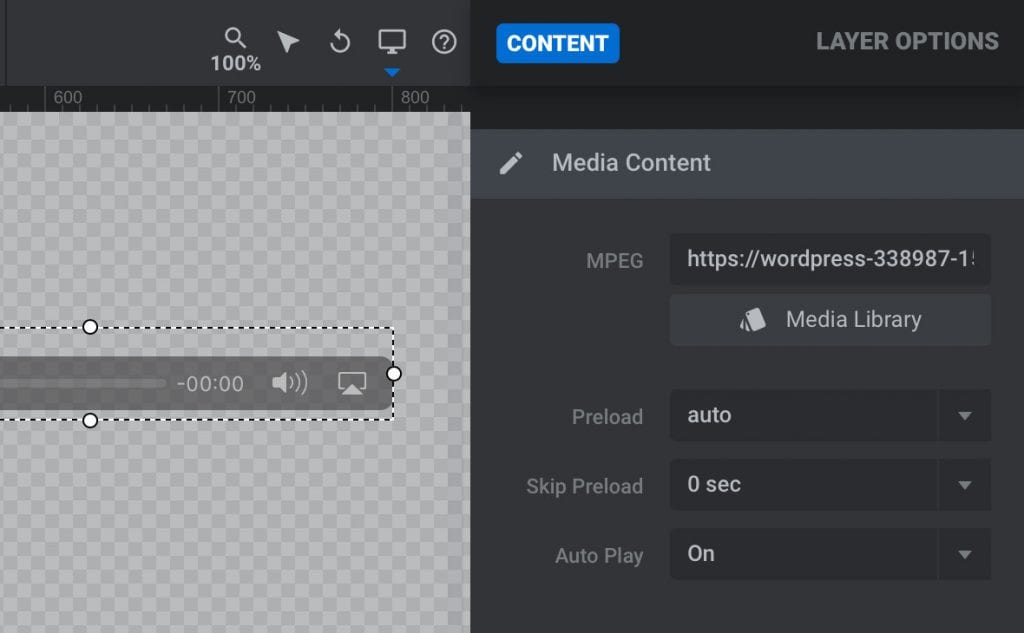 Slider Revolution Manual - Adding and Configuring Audio Layers