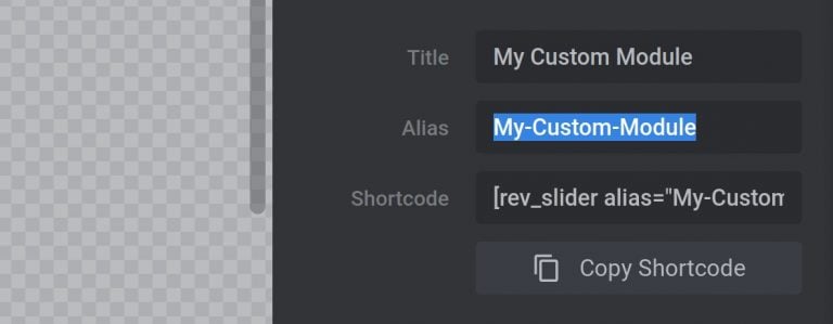 Slider Revolution Manual - Custom Module Quick Start