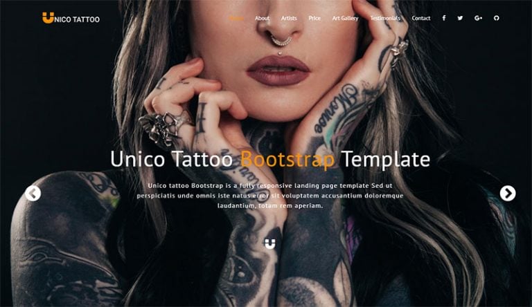 The Best Looking Tattoo Website Templates You Can Have
