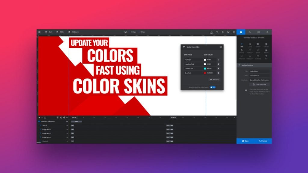 Slider Revolution Manual - Skin Based Color Schemes