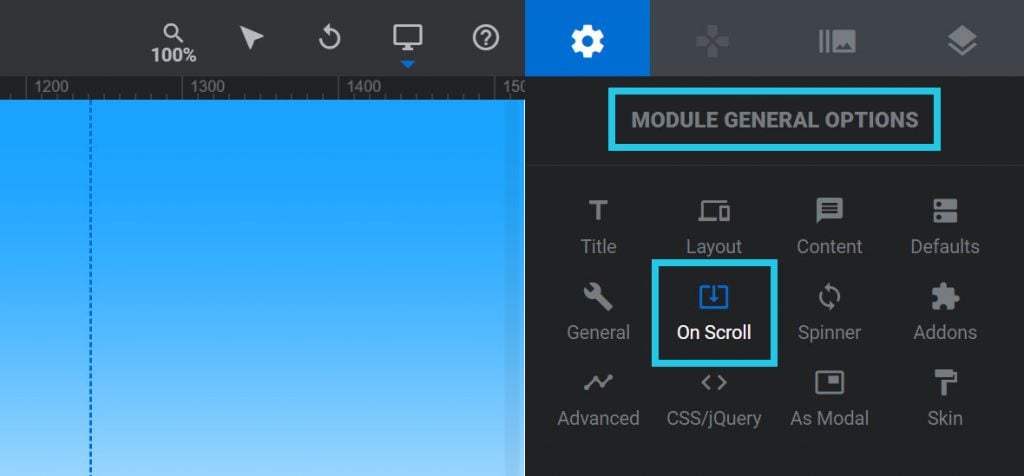 Slider Revolution Manual - Progress the Timeline by Scrolling