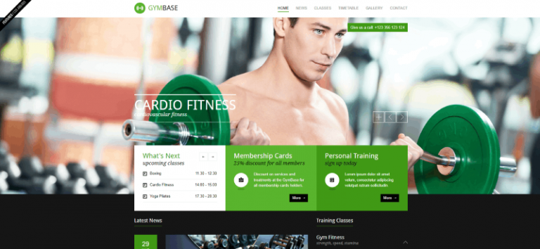 The Best Gym Website Templates for Your Fitness Business