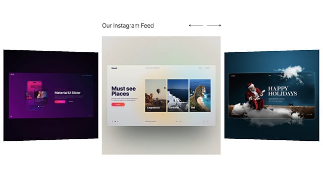 WordPress Image Carousel With Instagram Feed