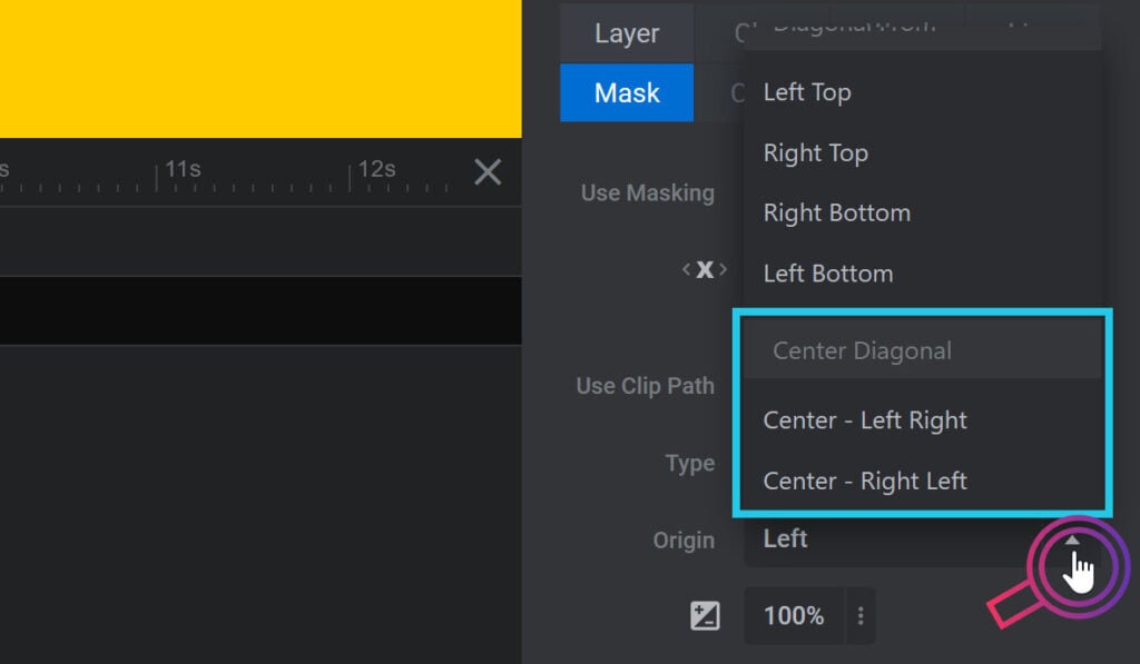 Slider Revolution Manual - Advanced Mask Animations Tab