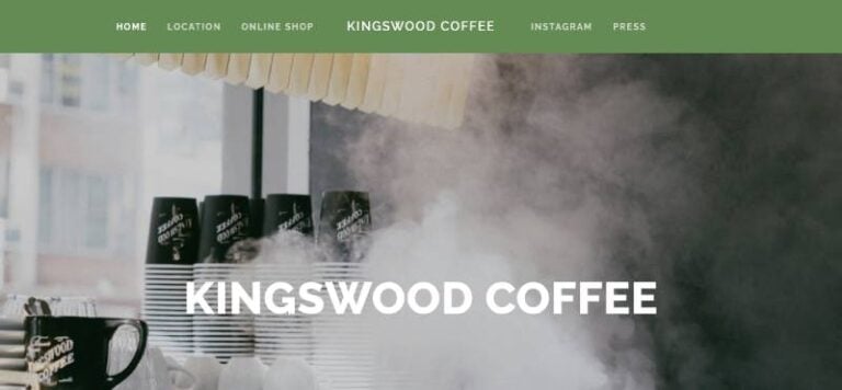 Coffee Shop Website Design Examples
