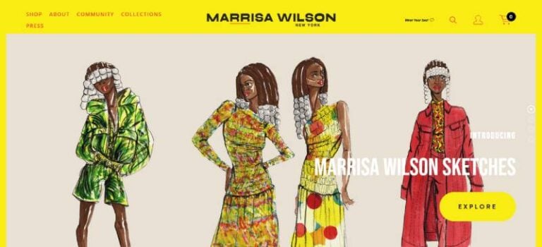 Stylish Clothing Website Design Examples