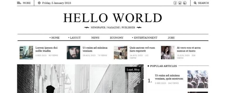 Stunning News Website Templates: 20+ Examples