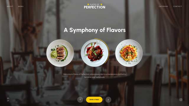 Modern Restaurant Slider Design - Slider Revolution