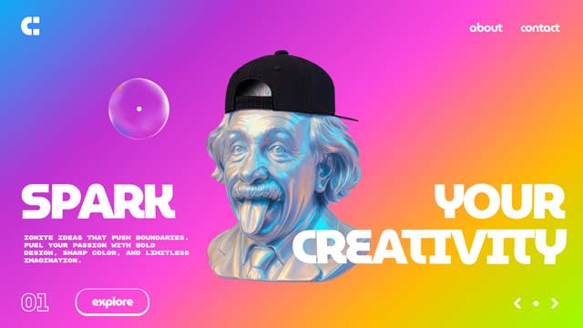 Glossy - Creative WebGL Slider Template