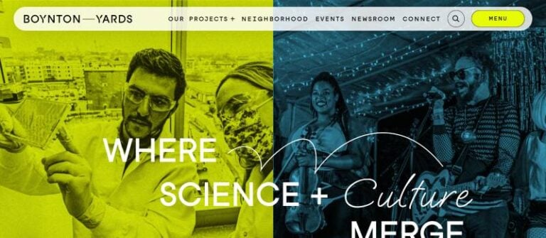 Split Screen Website Design Examples